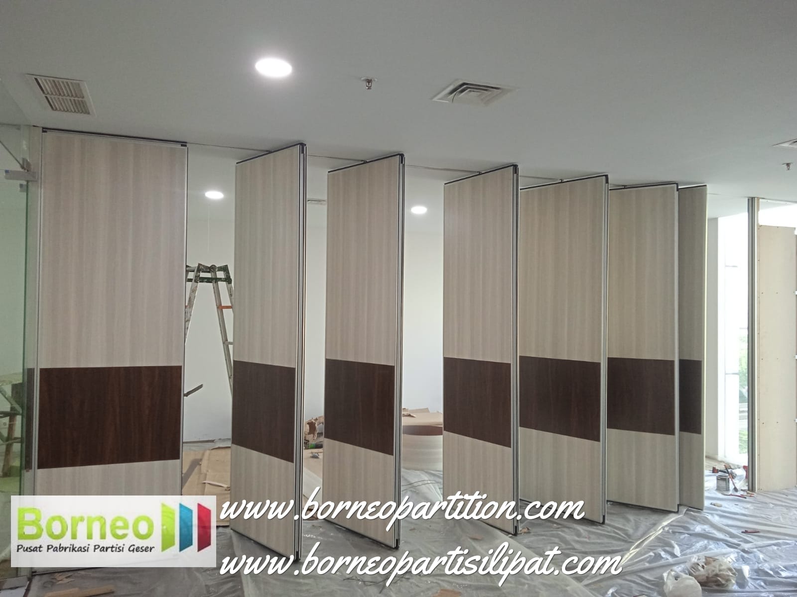 PINTU LIPAT |PARTISI GESER|SLIDING PENYEKAT RUANGAN| PARTISI PENYEKAT ...